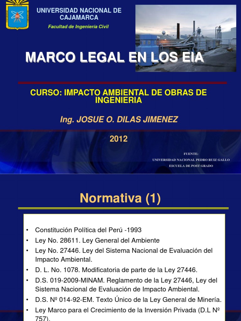 Tema 6. Marco Legal Eia | PDF