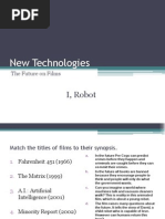 Worksheet On The Film I Robot Fun Activities Games Video Movie ...