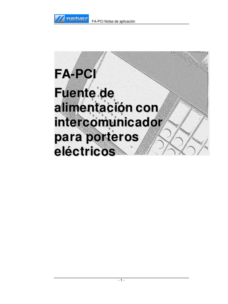 Fa Pci Planos | PDF | Transformador | Equipo
