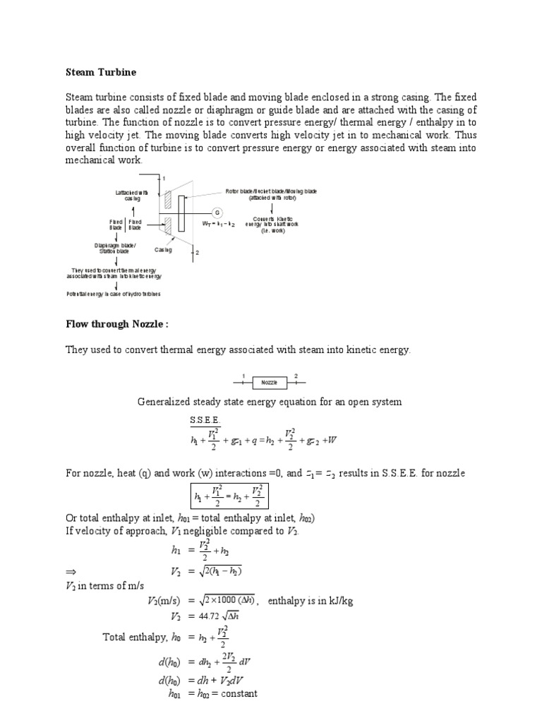 Flow Through Nozzles | PDF | Nozzle | Turbine
