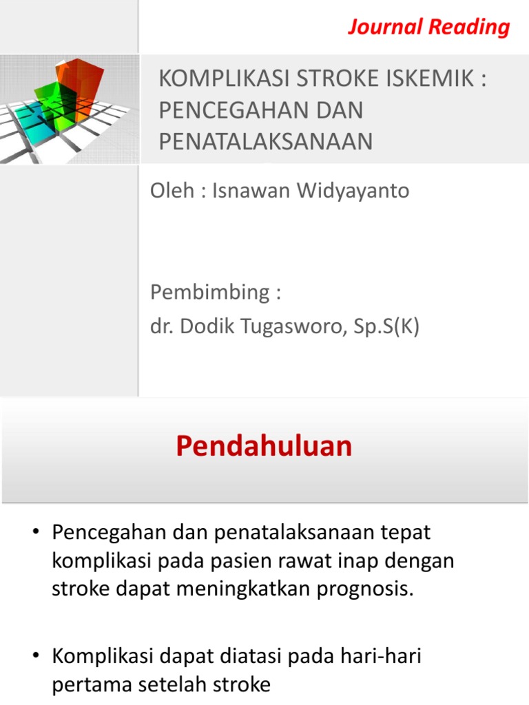 Komplikasi Stroke Iskemik-Presentasi | PDF