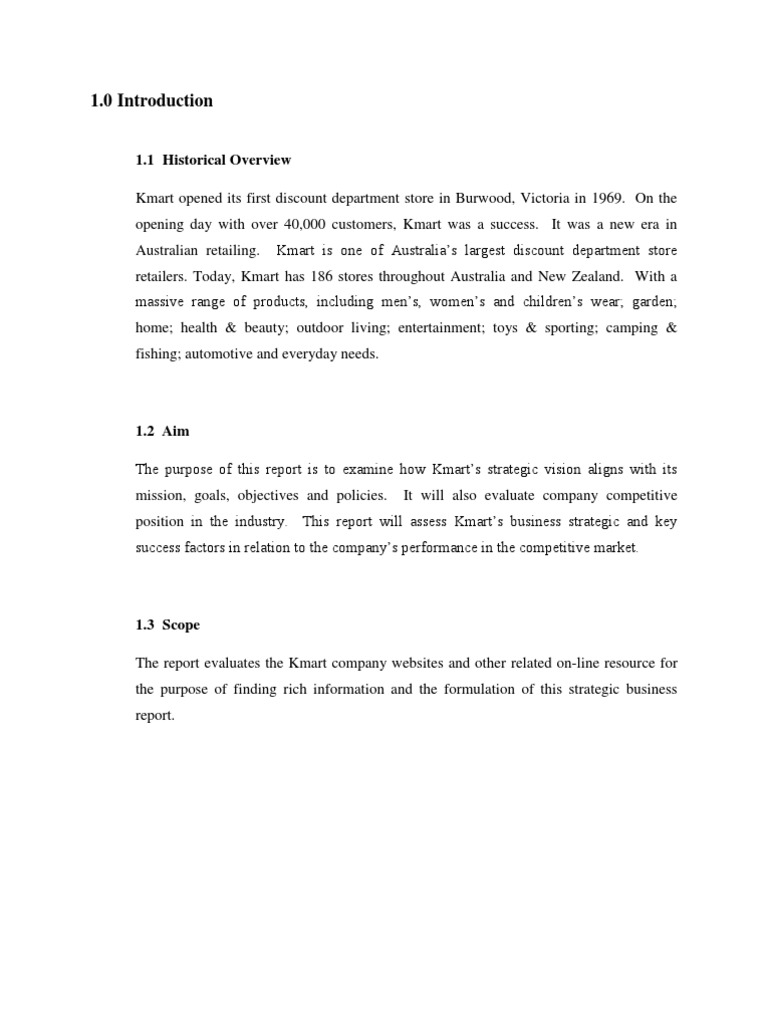 Kmart Report | Download Free PDF | Kmart | Retail
