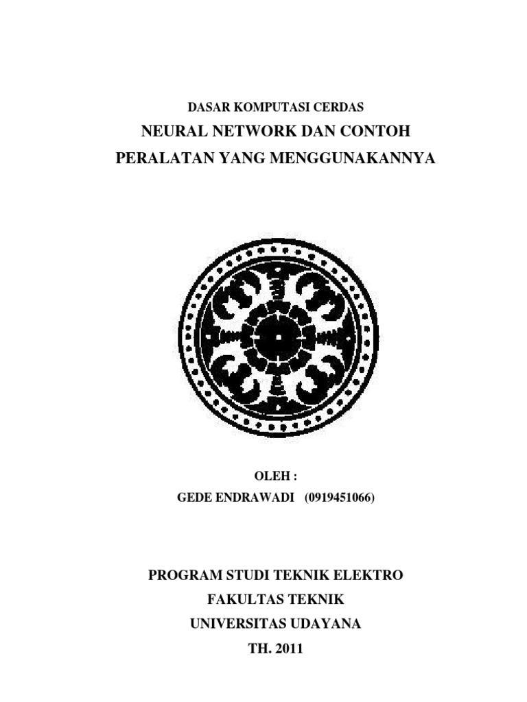 Neural Network Dan Contoh Peralatan Yang Menggunakannya | PDF