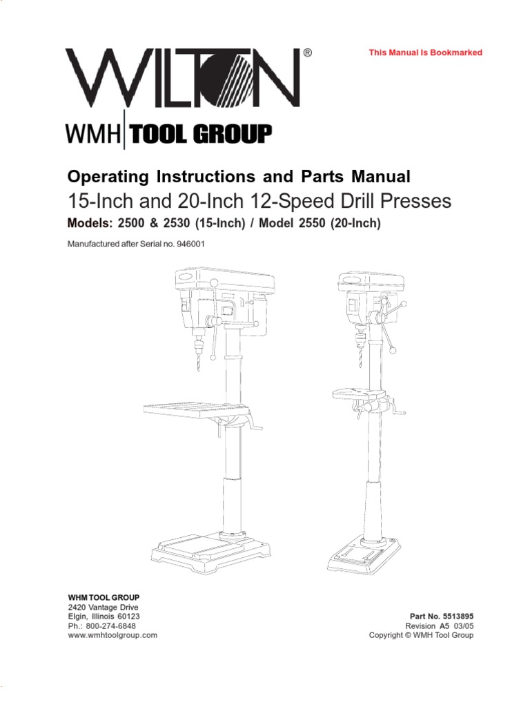 Wilton Drill Press | Drill | Belt (Mechanical)