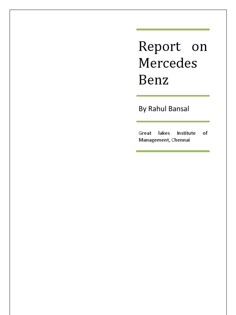 Mercedes Benz | PDF | Mercedes Benz | Daimler Ag
