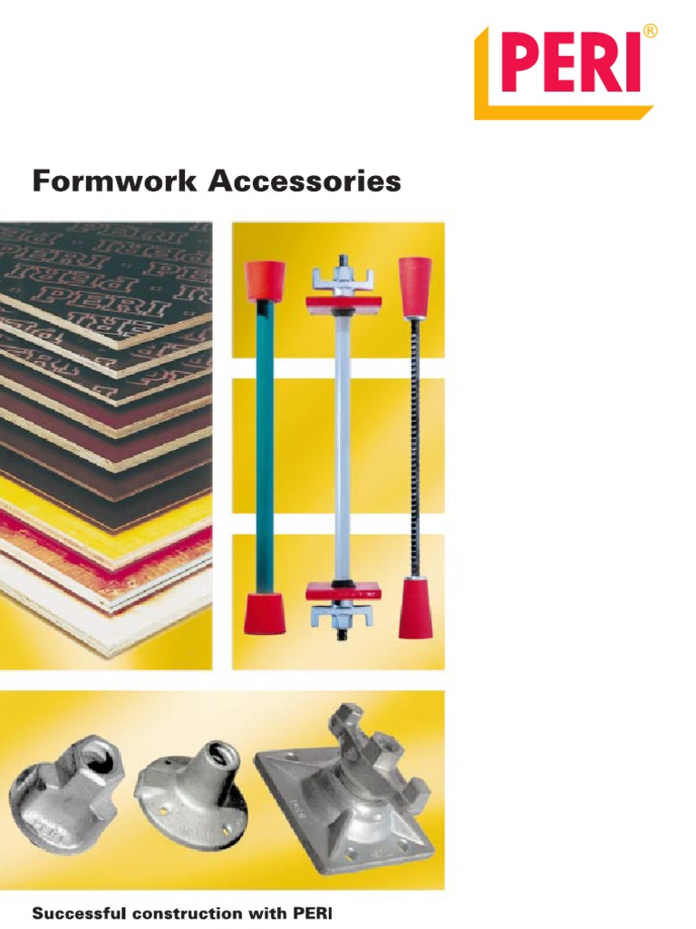 PERI Formwork Accessories Catalogue | PDF | Plywood | Composite Material