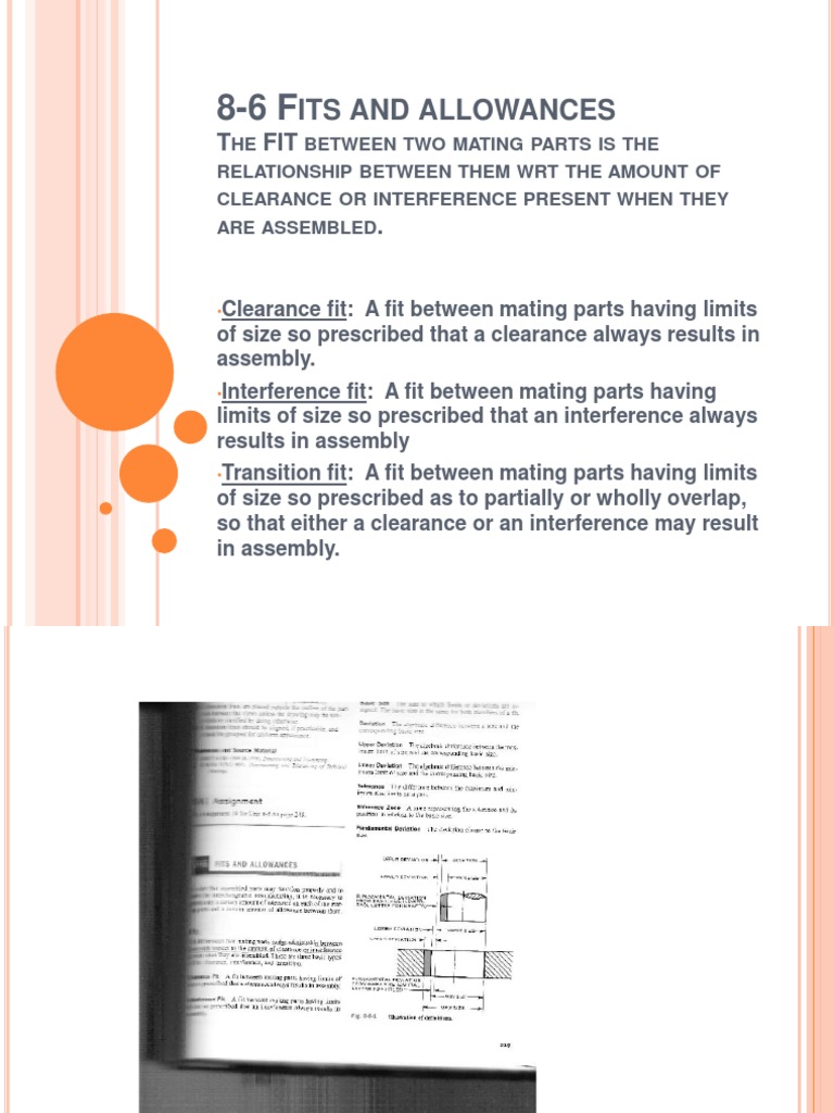8-6 Fits and Allowances | Engineering Tolerance | Mechanical Engineering