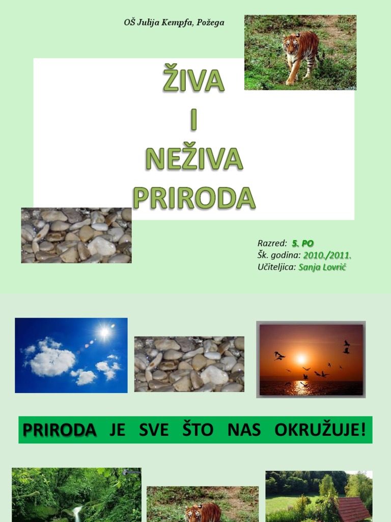 Živa i neživa priroda
