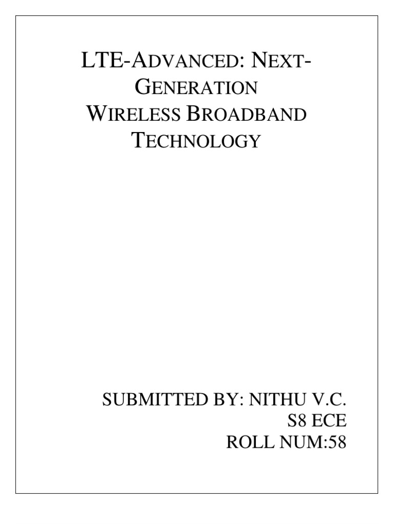 Lte Advanced | PDF