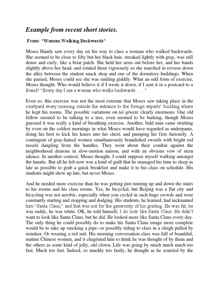Samples From Recent Short Stories | PDF