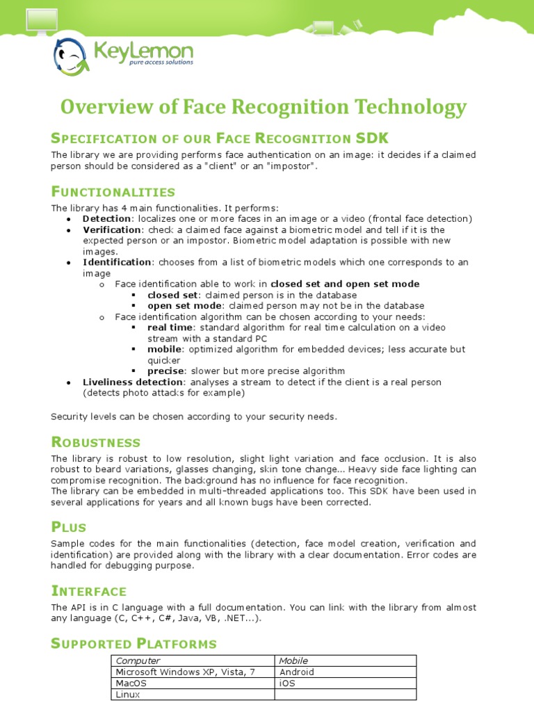 Face Recognition | PDF | Biometrics | Microsoft