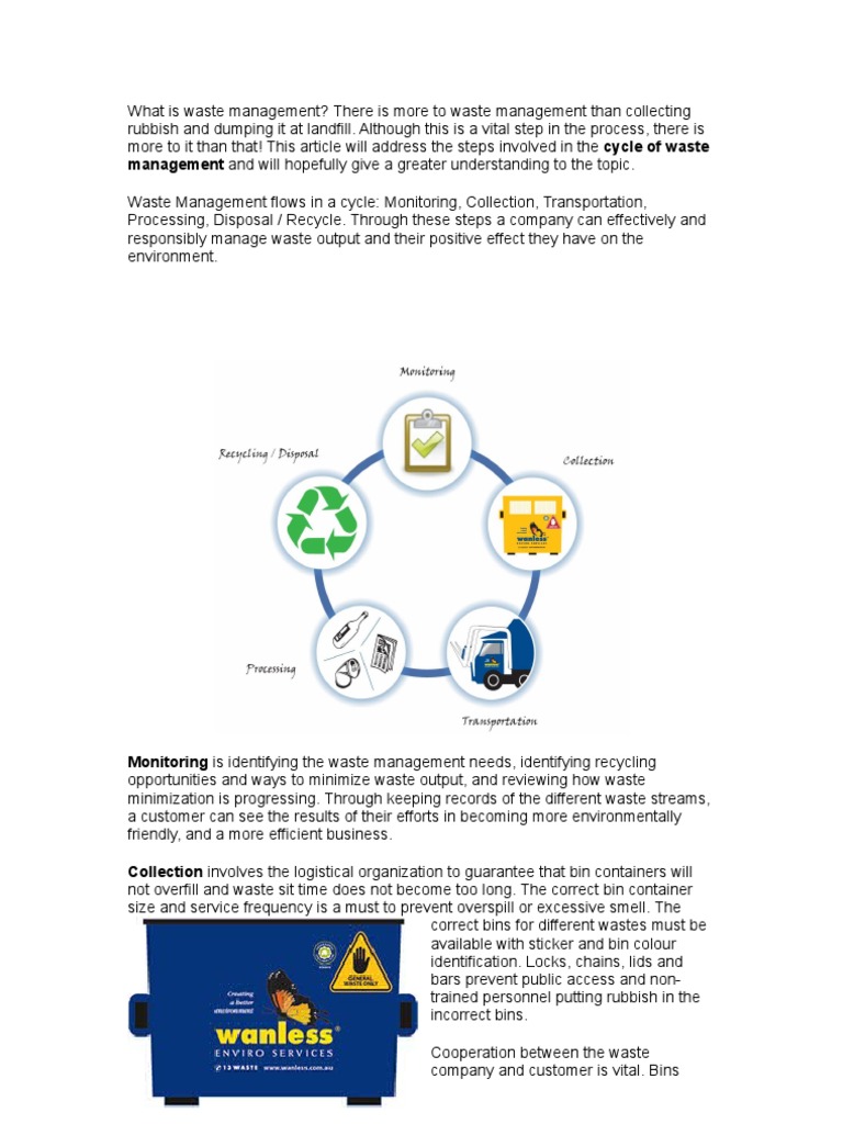 5 Steps To Effective Waste Management | PDF | Waste Management | Recycling