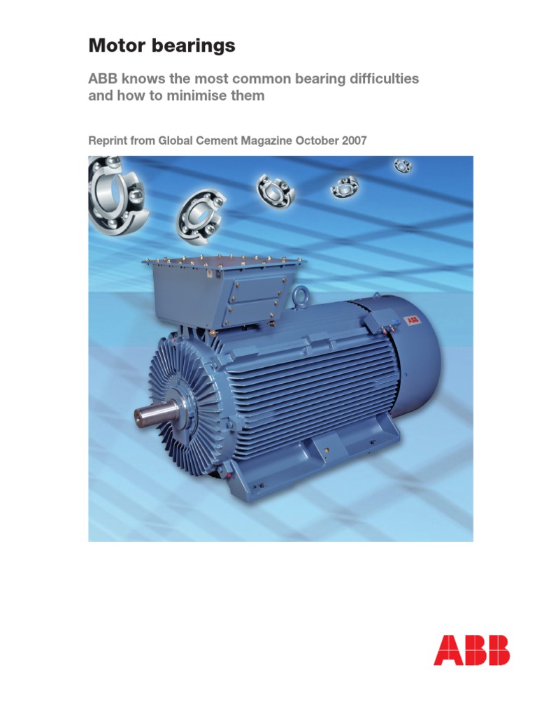 Motor Bearings - ABB | PDF | Bearing (Mechanical) | Capacitor