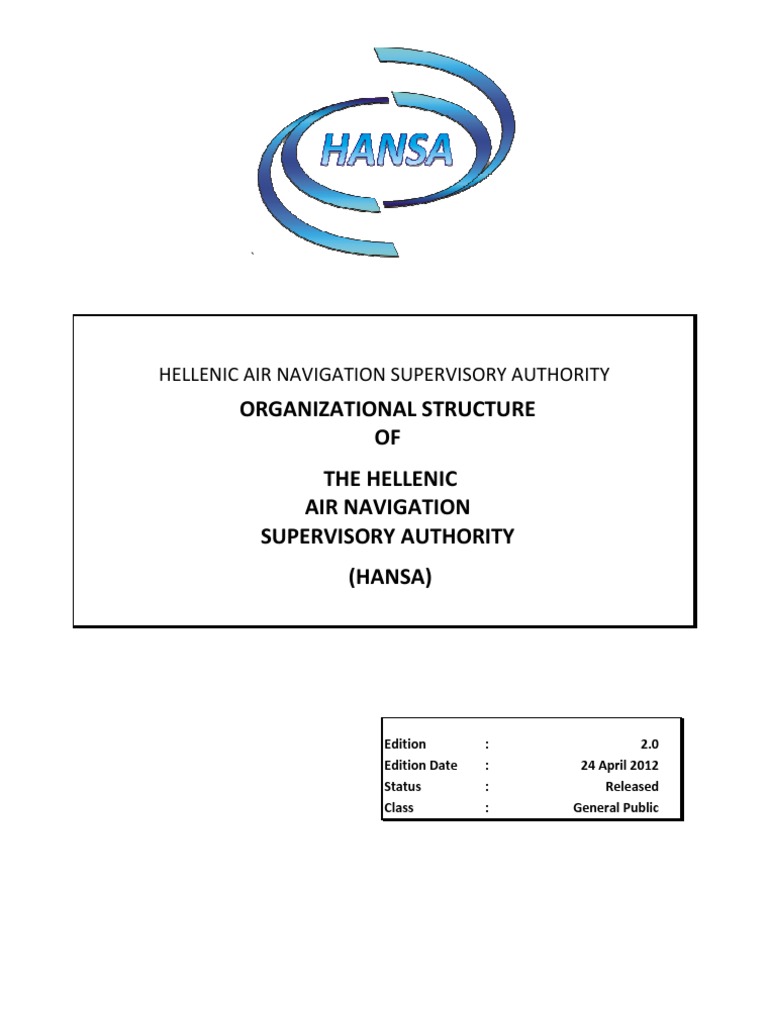 HANSA Organizational Structure V2 | Download Free PDF | Air Traffic ...