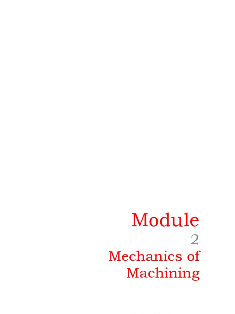 8 Machining Forces and Merchant's Circle Diagram (MCD) | PDF