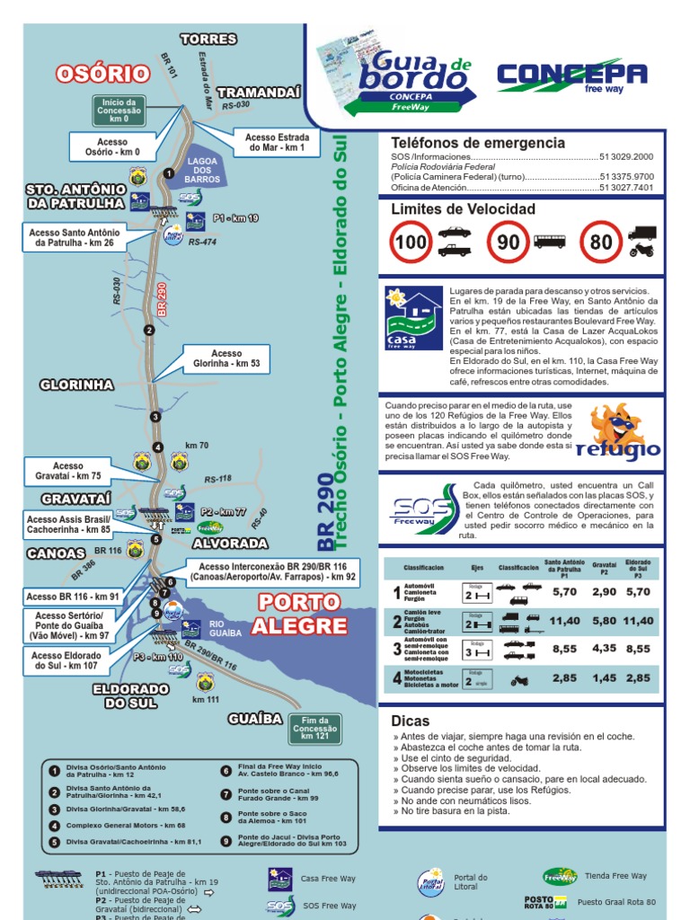FreeWay - Brasil Mapa | Descargar gratis PDF | Vehículos | Vehículo de ...