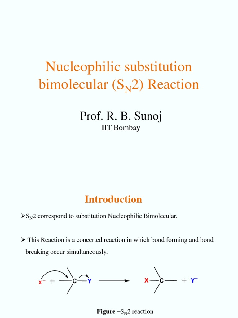 Nucleophilic Substitution Reaction (SN2) - 1 | PDF | Solvent | Chemical ...