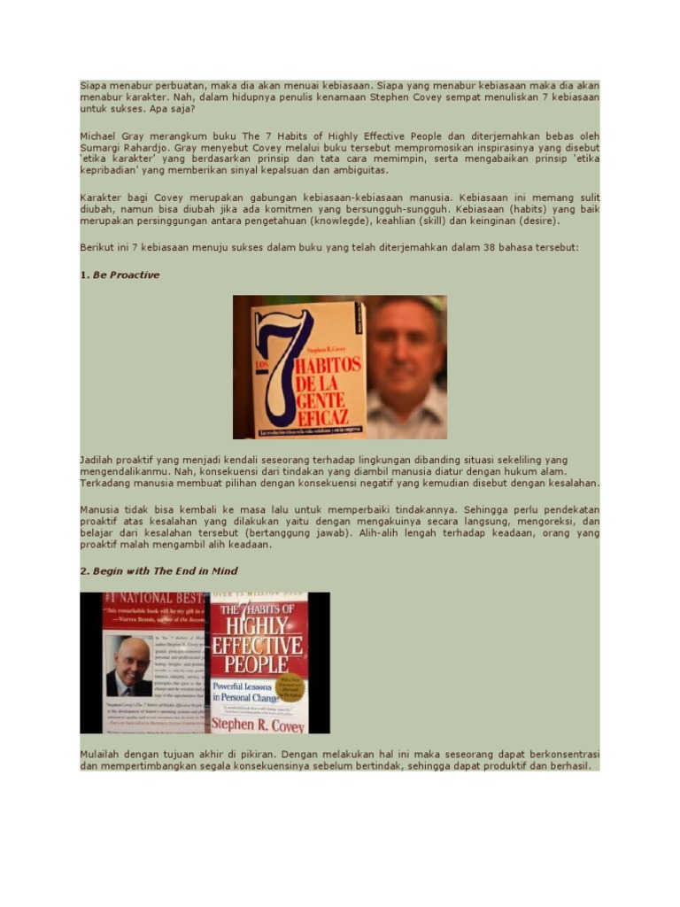 Steven Covey | PDF | Karier & Perkembangan