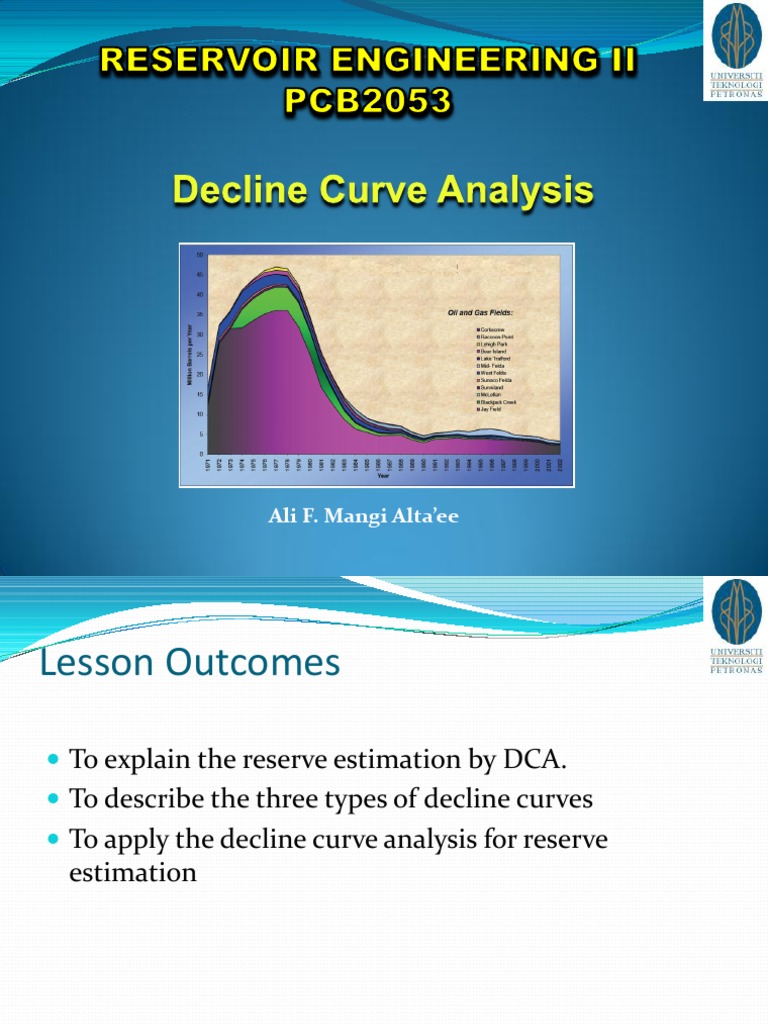 Decline Curve Analysis Pdf Petroleum Reservoir Extraction Of