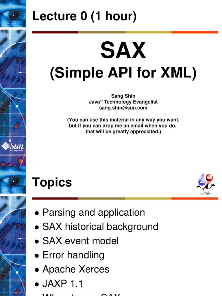 Lecture 0 1 Hour Simple Api For Xml Pdf Xml Software Engineering 9668