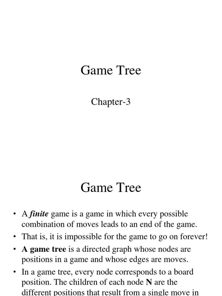 Game Tree | PDF | Algorithms | Algorithms And Data Structures