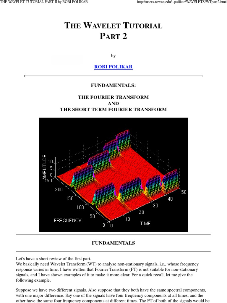 The Wavelet Tutorial Part II by Robi Polikar | PDF | Wavelet | Fourier ...