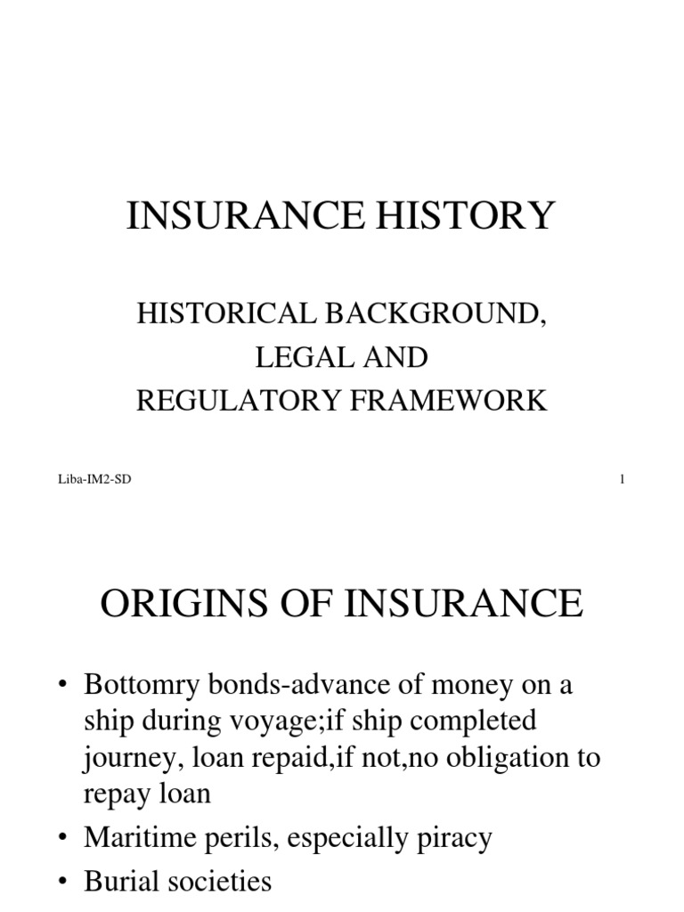 History and Regulation of Insurance in India | PDF | Insurance ...