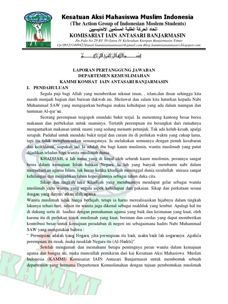 Contoh LPJ Akhir Tahun | PDF