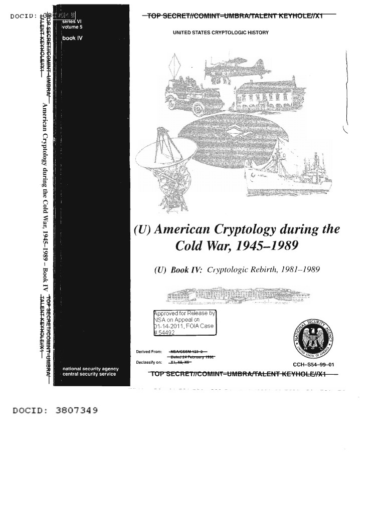 NSA American Cryptology During The Cold War 1945 1989 Book IV ...