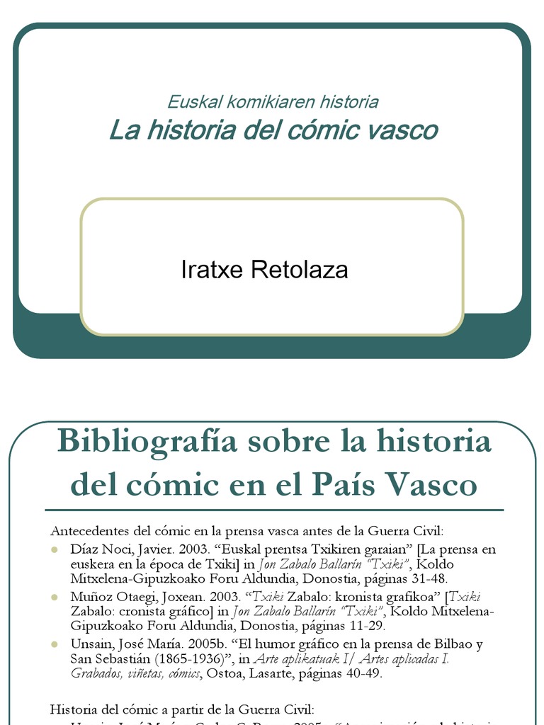 Euskal Komikia | PDF | Cómics | País Vasco (Comunidad Autónoma)