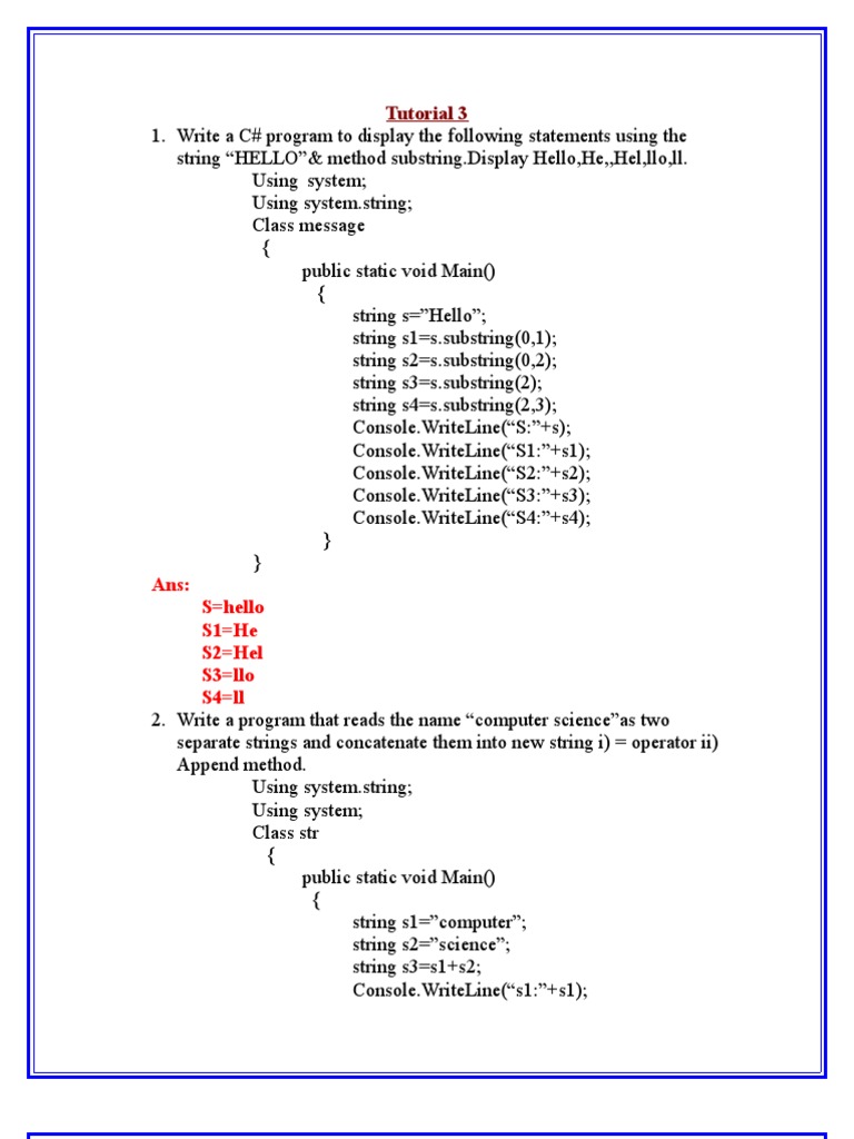 C Tutorial3 String Computer Science Software Engineering 2875
