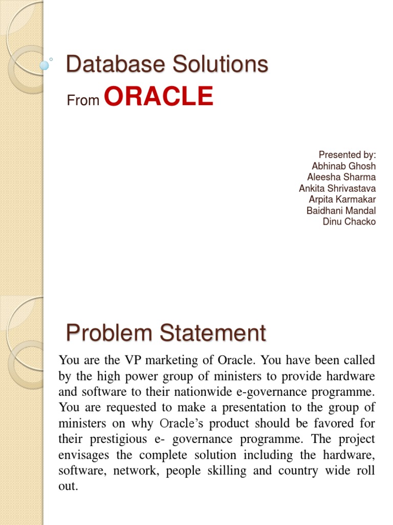 Database Solutions: Oracle | PDF | Databases | Computer Cluster
