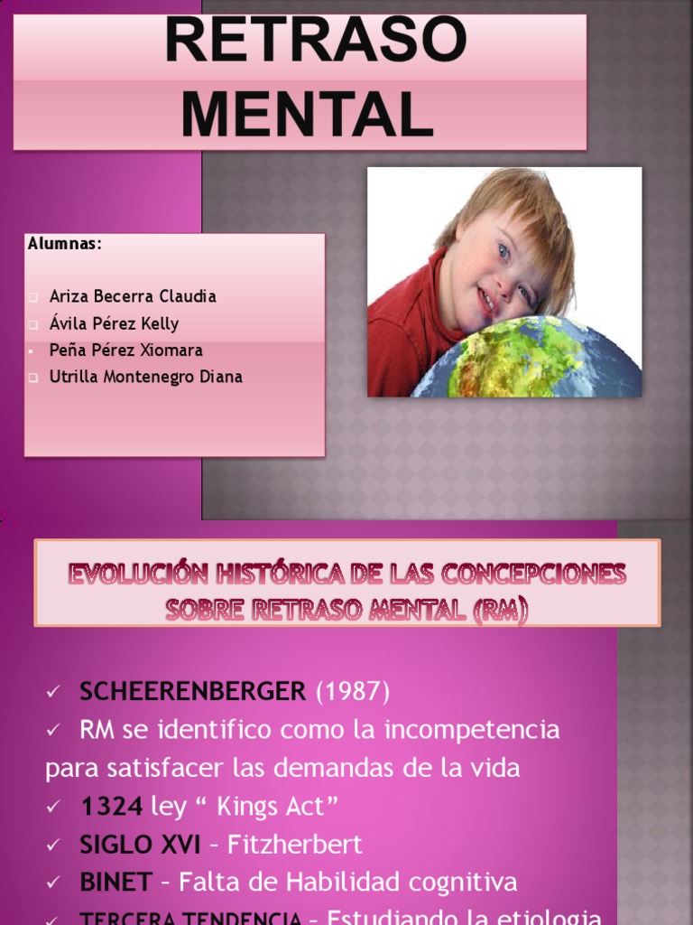 Retraso Mental | PDF | Discapacidad intelectual | Trastorno mental