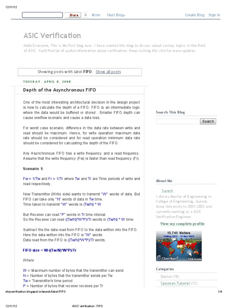 ASIC Verification - FIFO | PDF | Electronics | Manufactured Goods