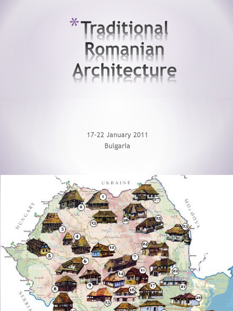 Traditional Romanian Architecture | PDF | Roof | Art Media