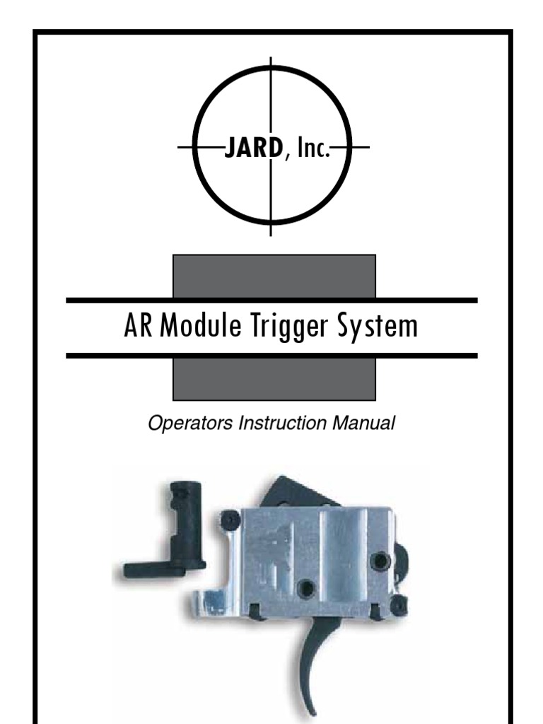 AR Module Trigger System: JARD, Inc | PDF | Trigger (Firearms ...