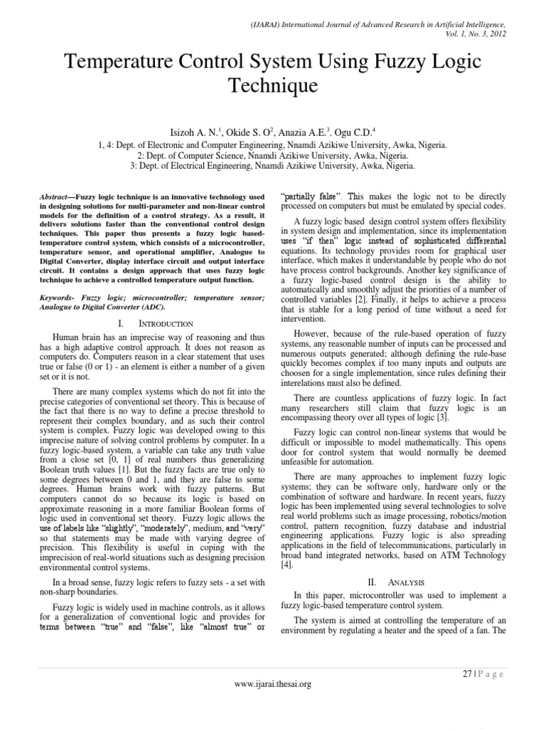 Paper 5-Temperature Control System Using Fuzzy Logic Technique ...