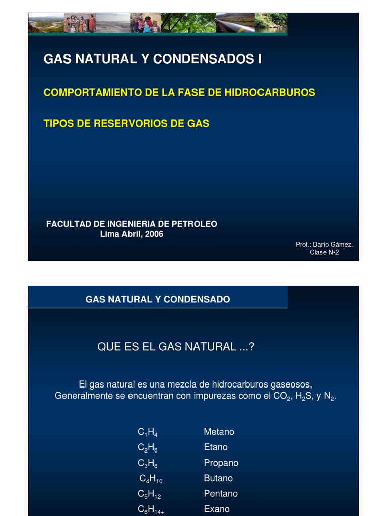 Comportamiento del Gas Natural y Condensados | PDF | Gases | Gas natural