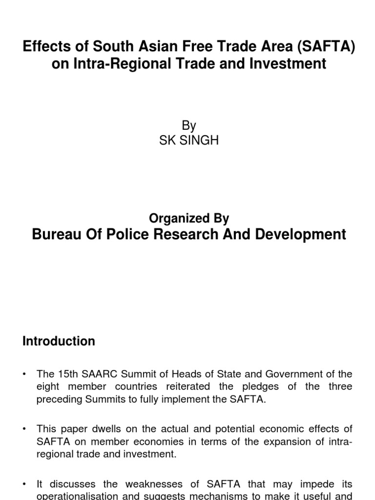 Safta | PDF | Trade | International Trade