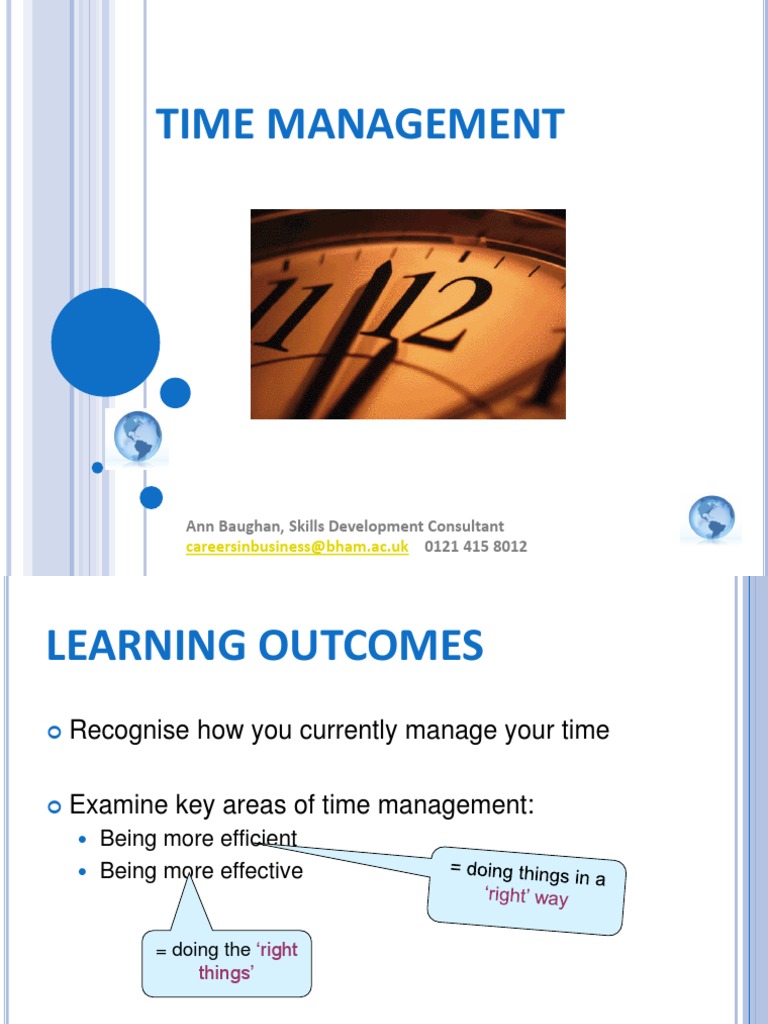 Open Programme Time Management Semester2 | PDF | Time Management ...