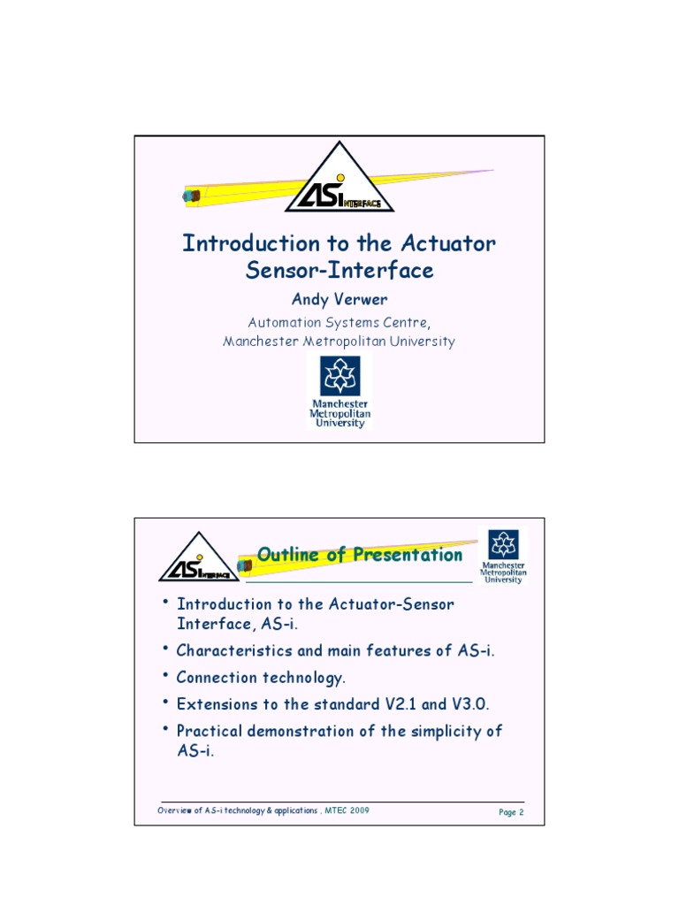 Introduction ASI Network | PDF | Programmable Logic Controller ...