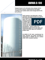 AWWA D100-11 Welded Carbon Steel Tanks For Water Storage | PDF