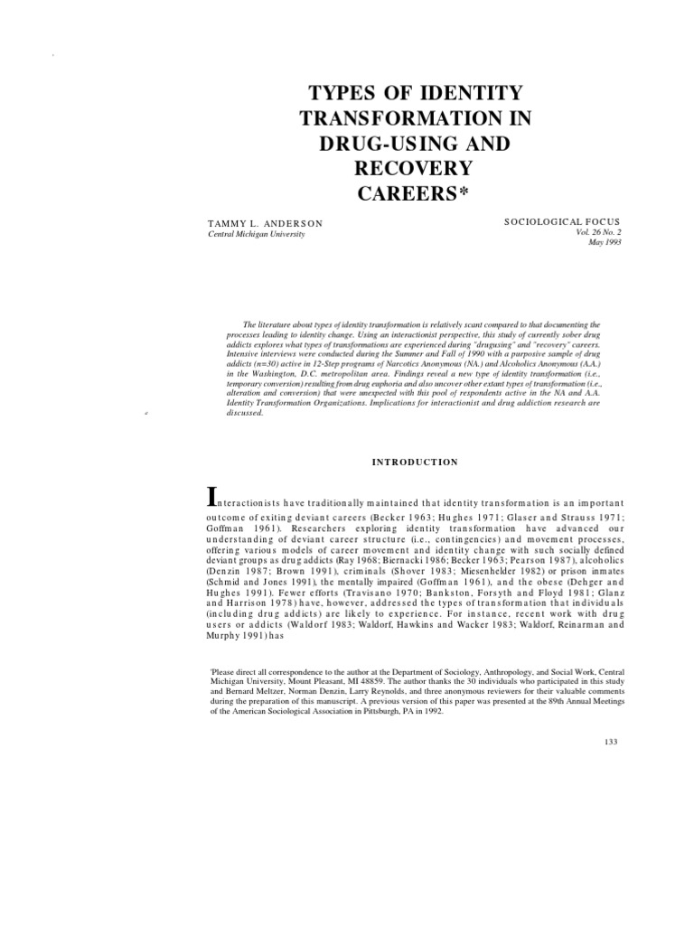 Identity Transformation | PDF | Identity (Social Science) | Deviance ...