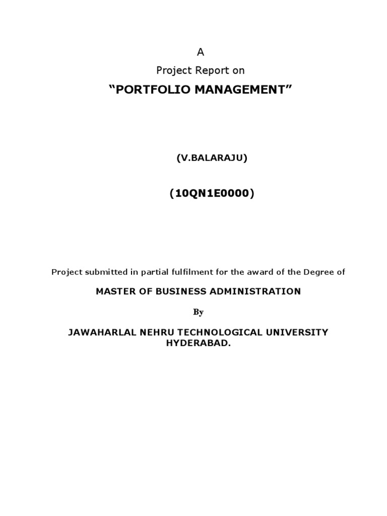 Portfolio Mgmt Pdf Capital Asset Pricing Model Investing