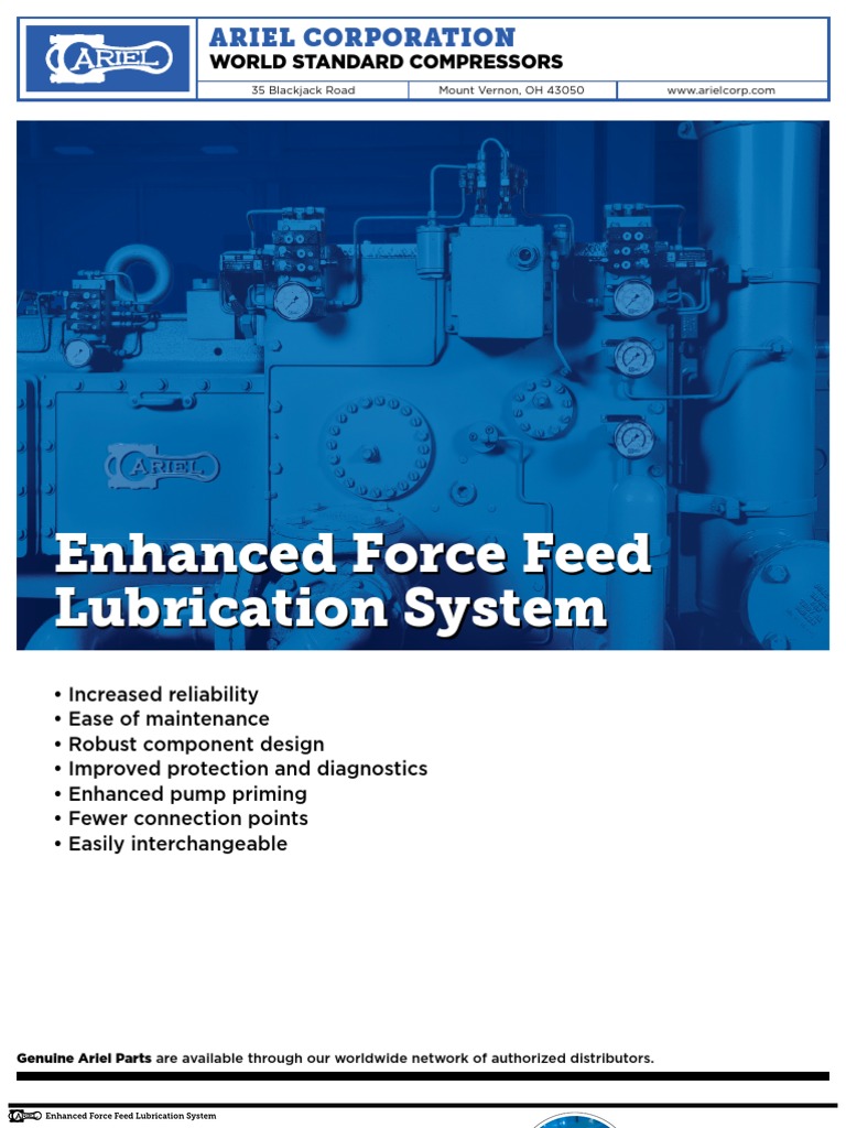 Ariel Enhanced Force Feed Lubrication System | PDF | Valve | Pump