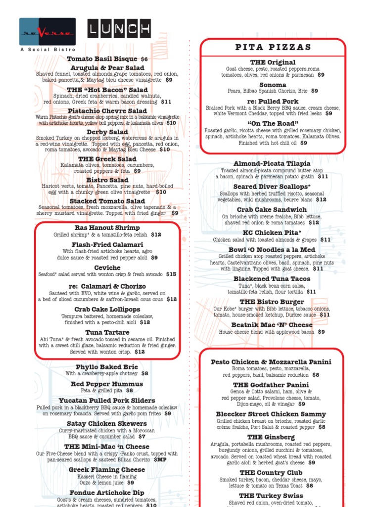 ReVerse Breakfast Lunch | PDF | Salad | Foods