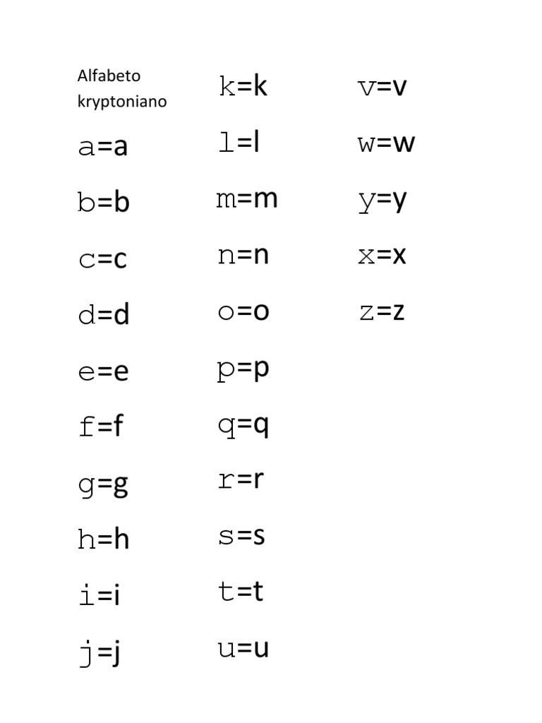 Alfabeto Kryptoniano | PDF | Superhombre