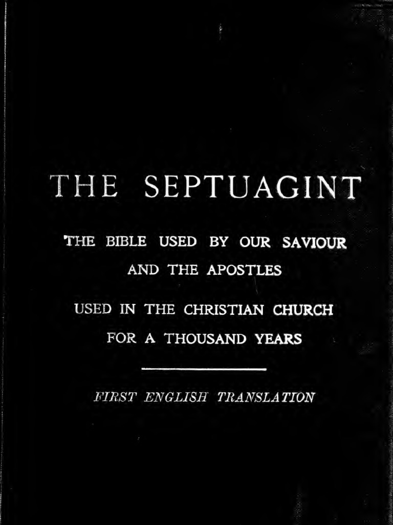 Septuagint/english Version/vol 1 | PDF | Septuagint | New Testament