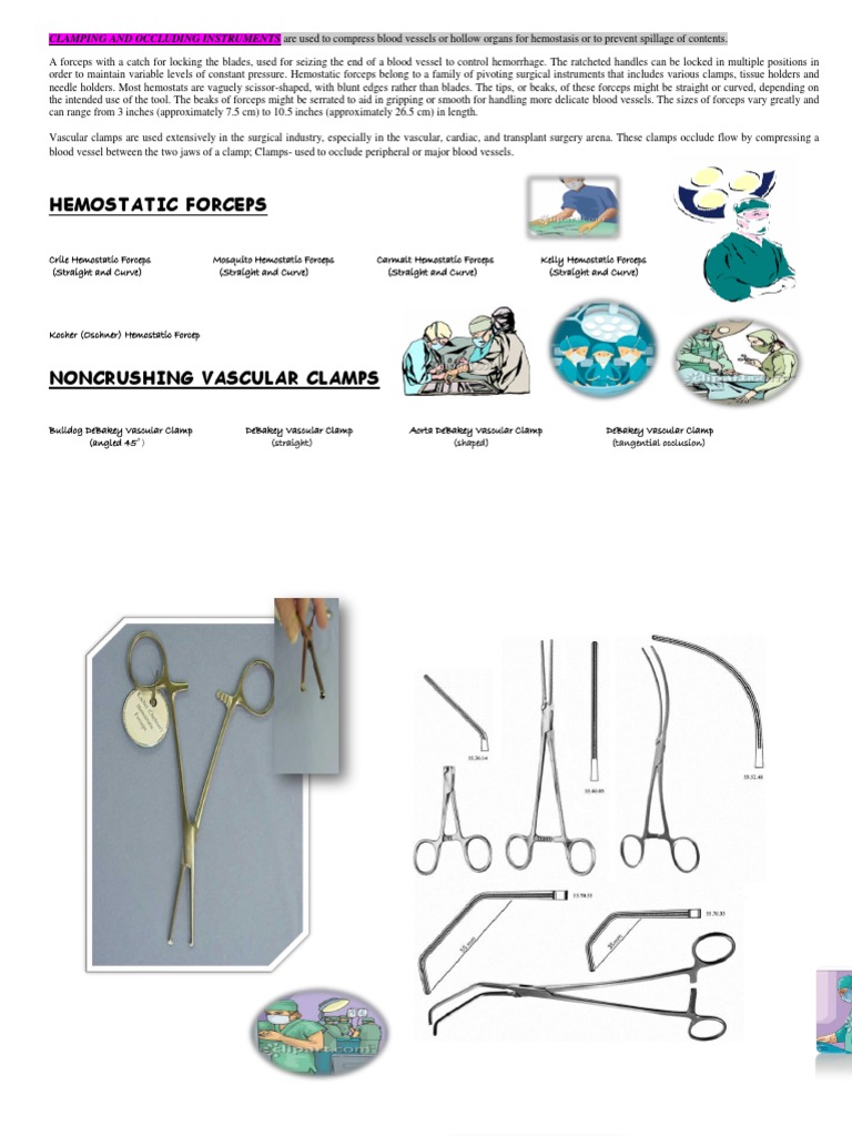 Clamping and Occluding Instruments | PDF