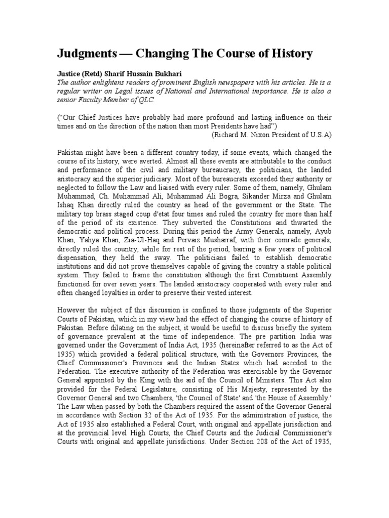 Changing The Course of History | PDF | Politics | Social Science
